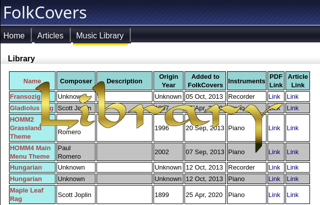 Music Library - folkcovers.org